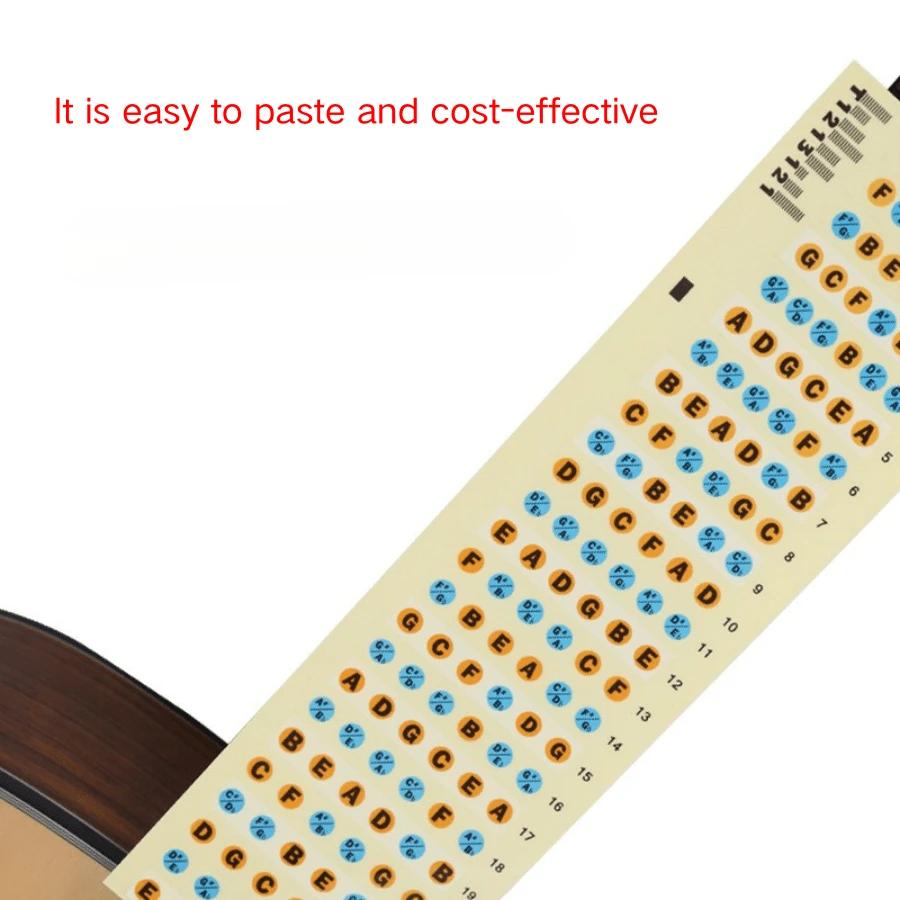 Guitar Fingerboard Notes Map Sticker Markers, Suitable For Non-Acoustic ... Guitar Fingerboard Notes Map Sticker Markers, Suitable For Non-Acoustic ...