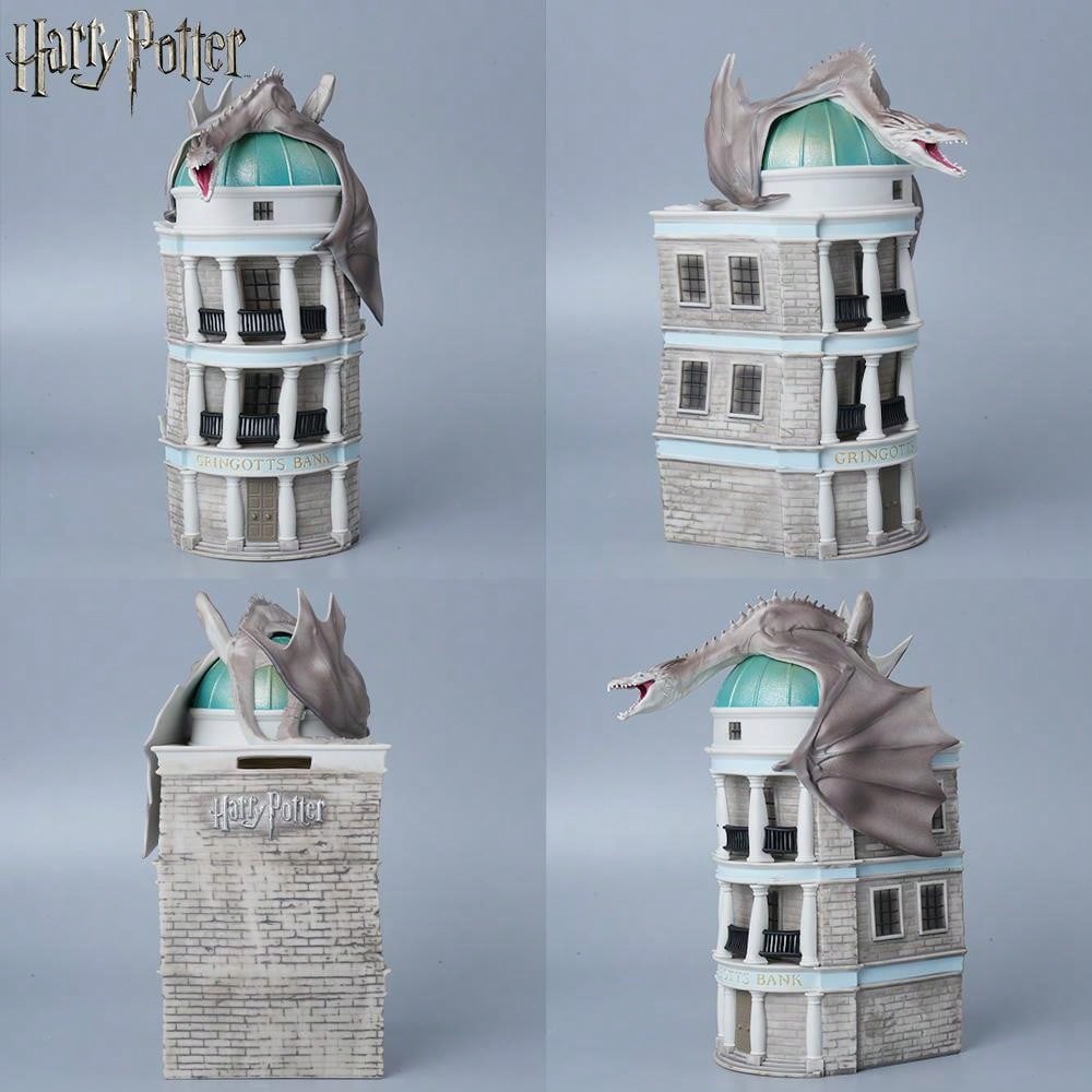 WB Harry Potter Couples Gifts Gringotts Scenes Statue Coin Bank 1PC PVC ...