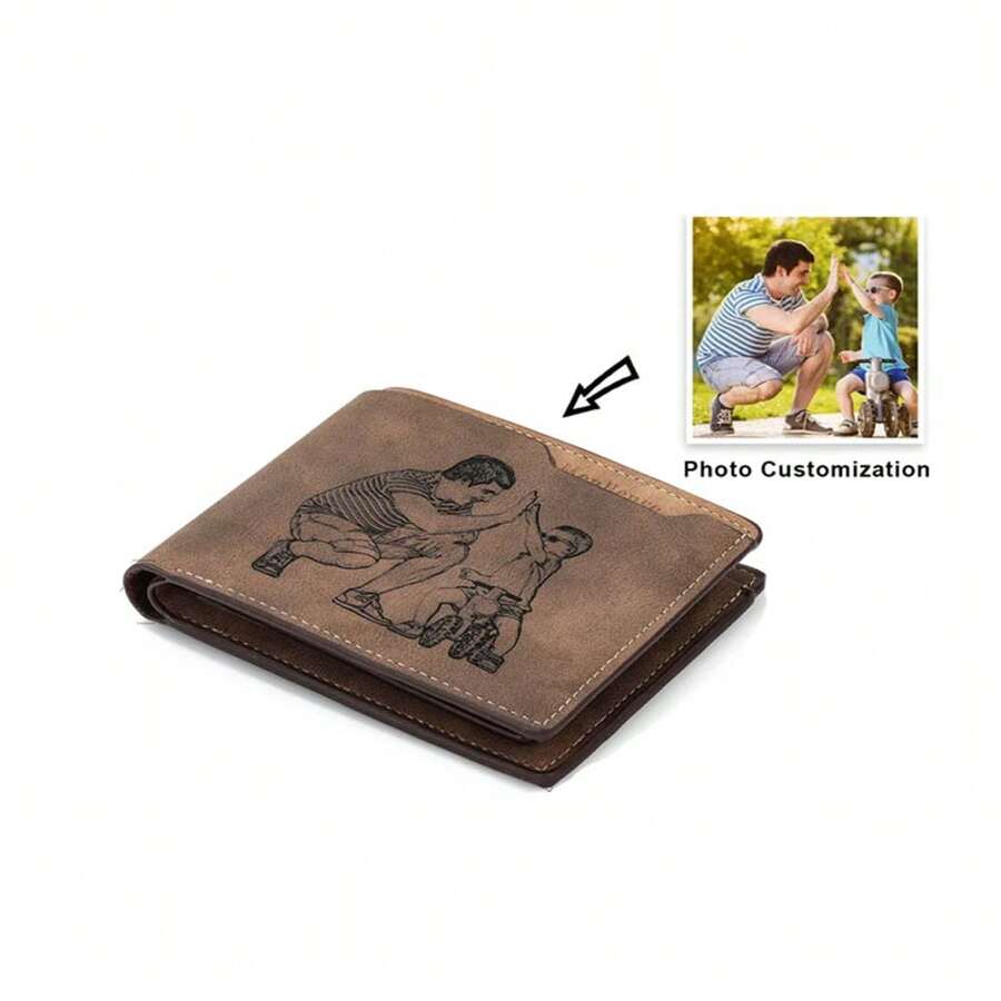 Photos, Wallets, Fake Leather Men's Wallets, Husband Gifts, Custom ...