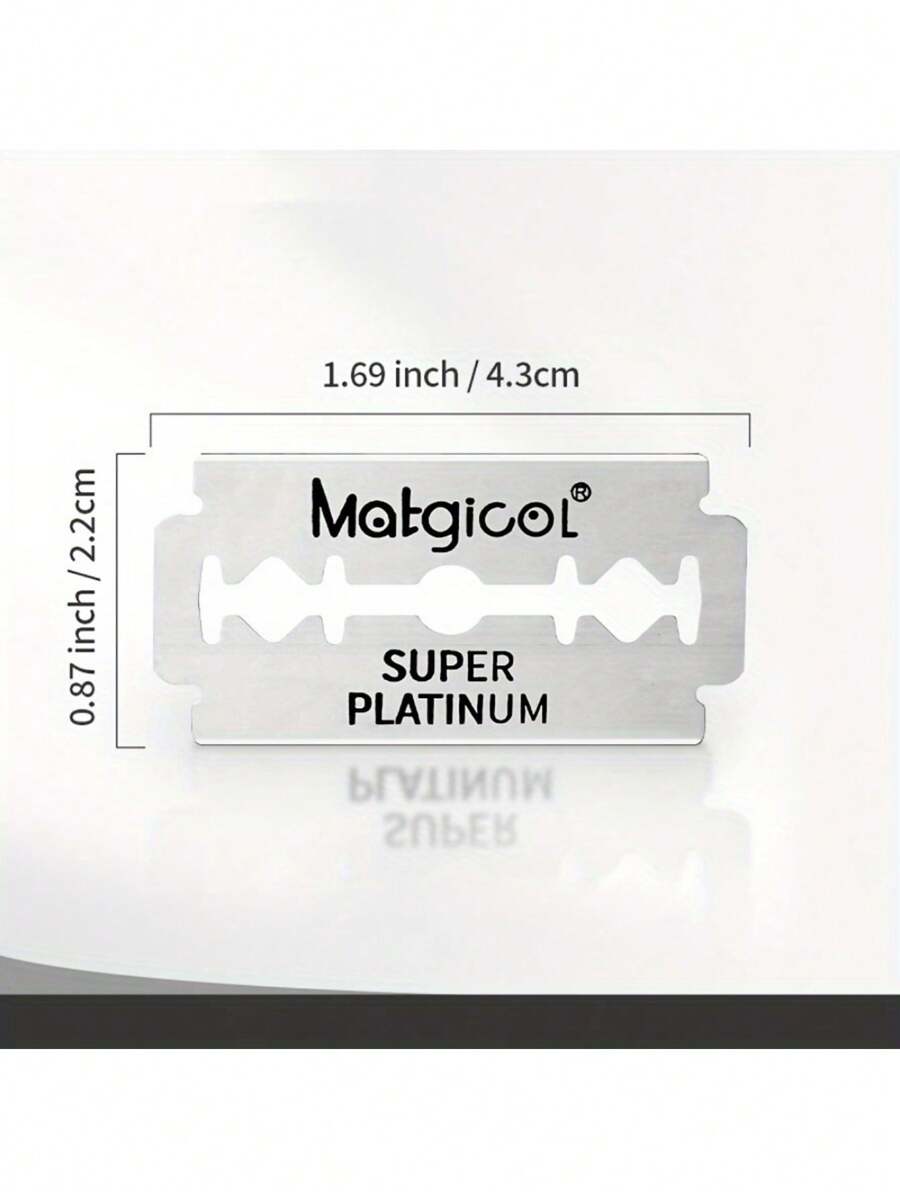 100pcs Double Edge Stainless Steel Razor Blades, Suitable For Double ...