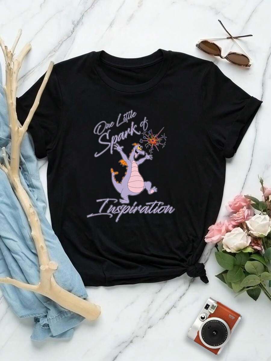 Figment Spark Women's Cute Comfy T-Shirt | Ladies Tee Featuring One ...