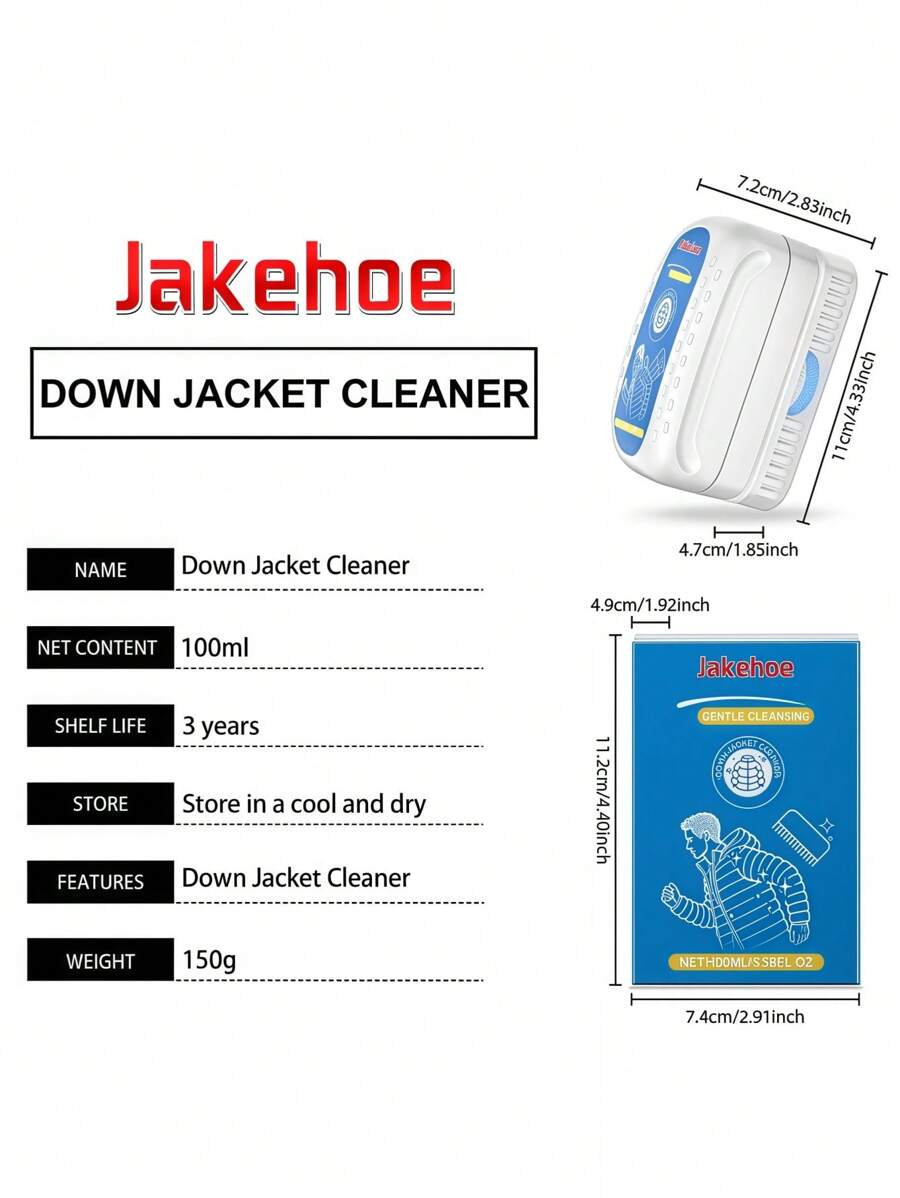 Down Jacket Dry Cleaning Detergent, Gentle, Non-Irritating, Easily ...