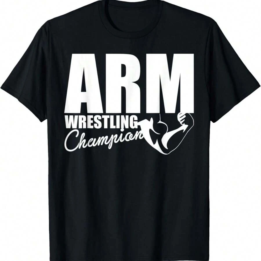 Arm Wrestling Cham Pion Armwrestling Gift Wrestle Wrestler T-Shirt | SHEIN South Africa