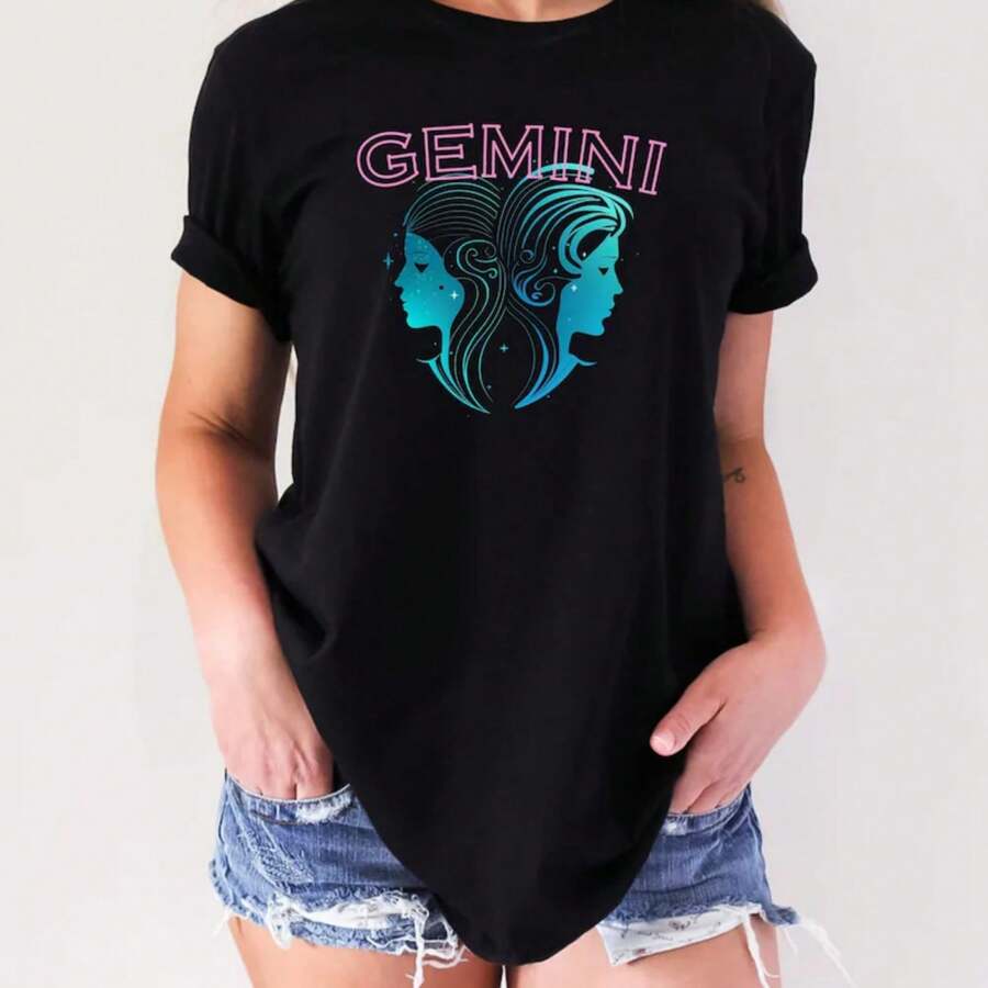 Gemini Shirt, Gemini Birthday, Gemini Gift, Women's Shirt, Gemini Woman ...