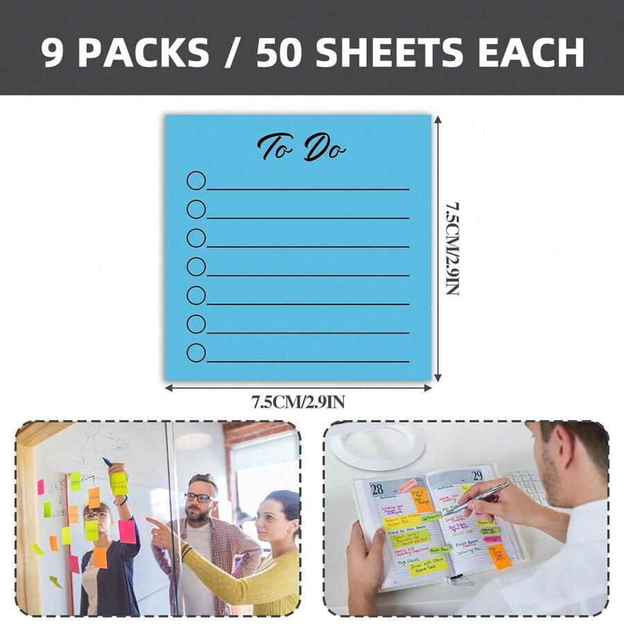 To-Do List Post It Notes 3x3 Cute And Aesthetic Sticky Notes Planner ...