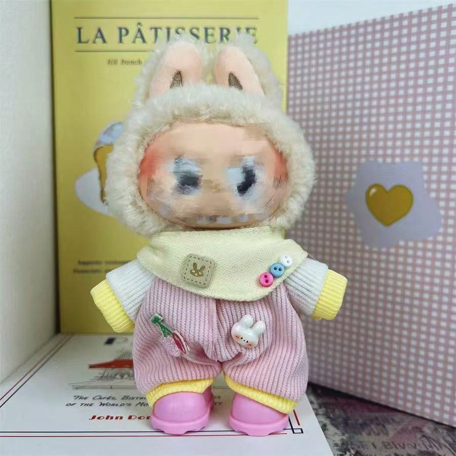 17cm Plush Labubu Dolls Clothes Set, Suitable For 1st And 2nd ...