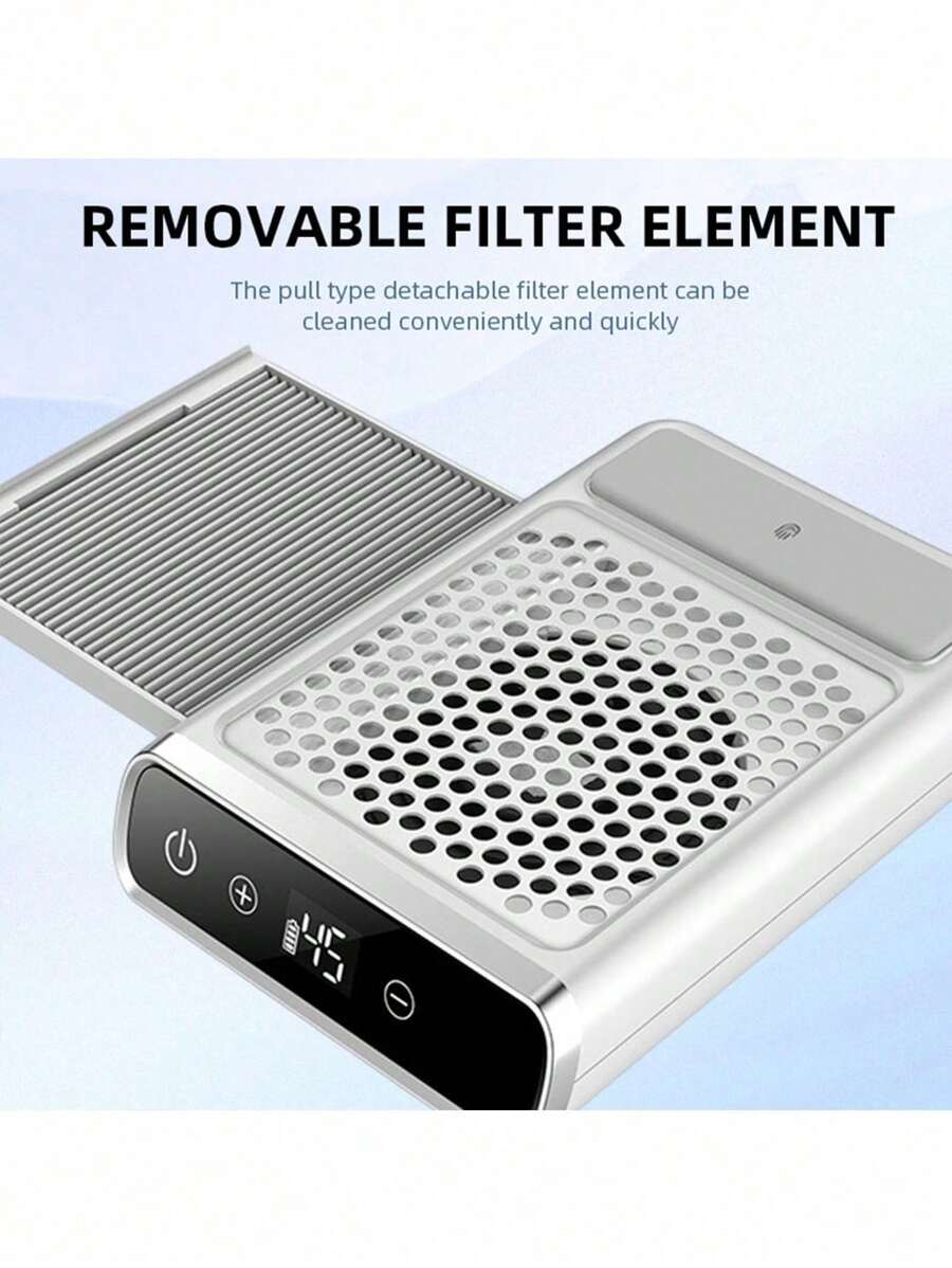 Rechargeable Powerful Nail Dust Vacuum Cleaner, Nail Dust Extractor ...