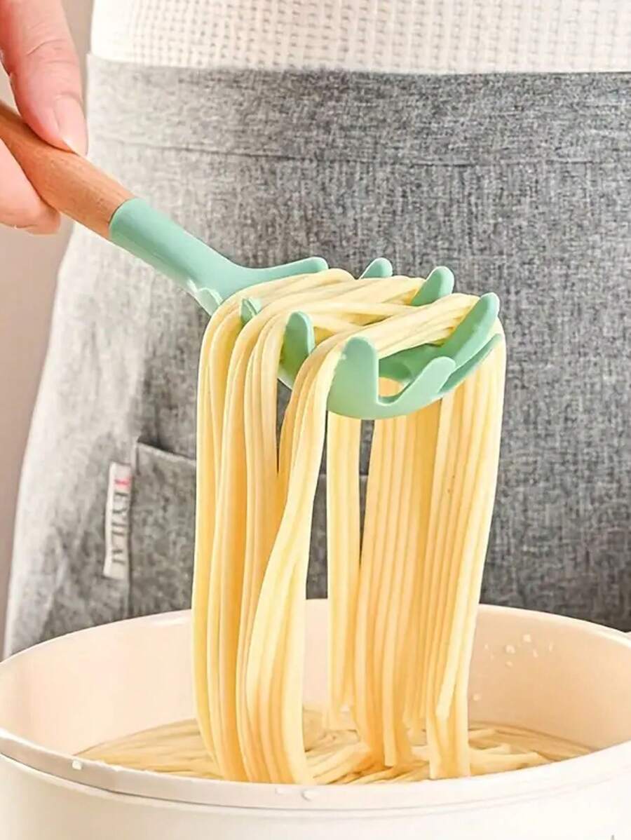 1Pc Wooden Handle Silicone Powder Claw Italian Powder Kitchen Soup ...