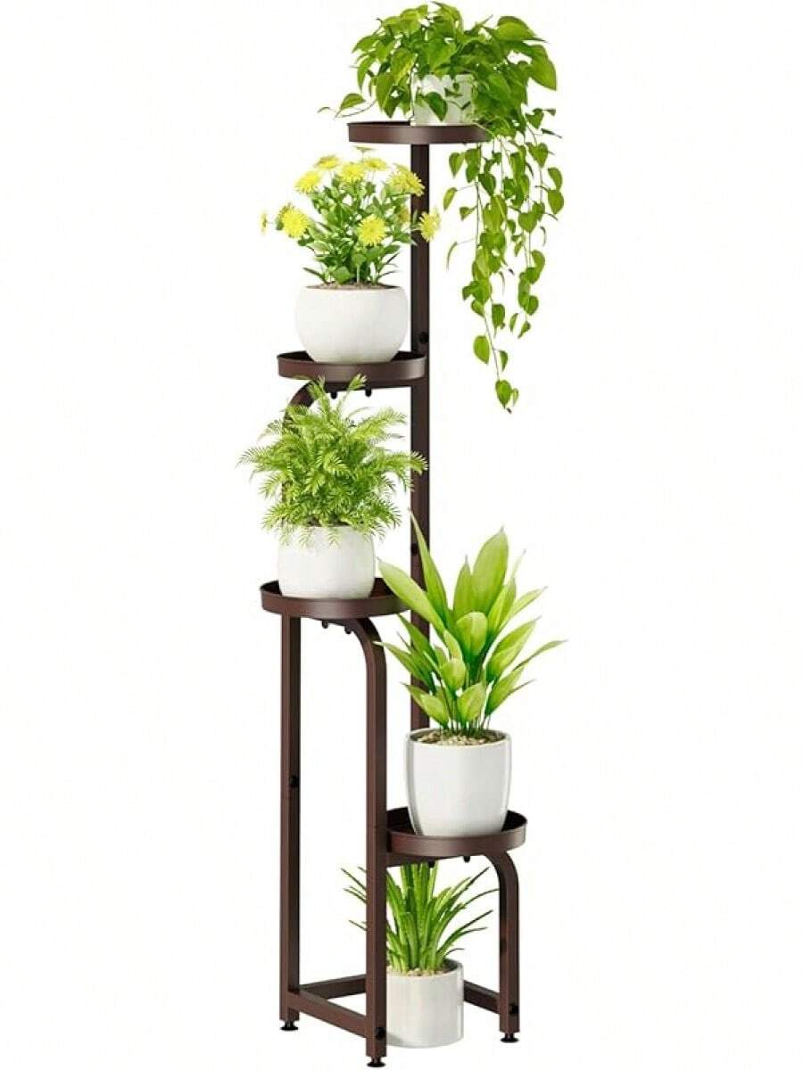 Bamworld Tall Plant Stand Indoor Outdoor, Corner Metal Flower Pot ...
