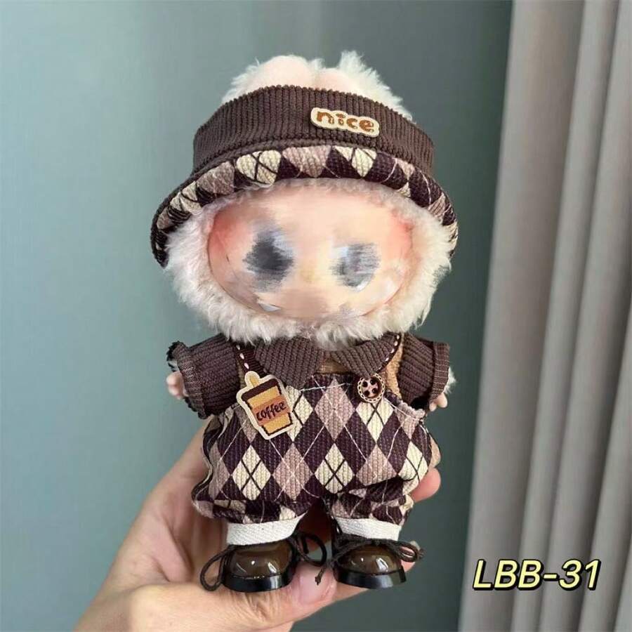 Labubu Plush Doll 17cm Clothing Set For 1st And 2nd Generation Labubu ...