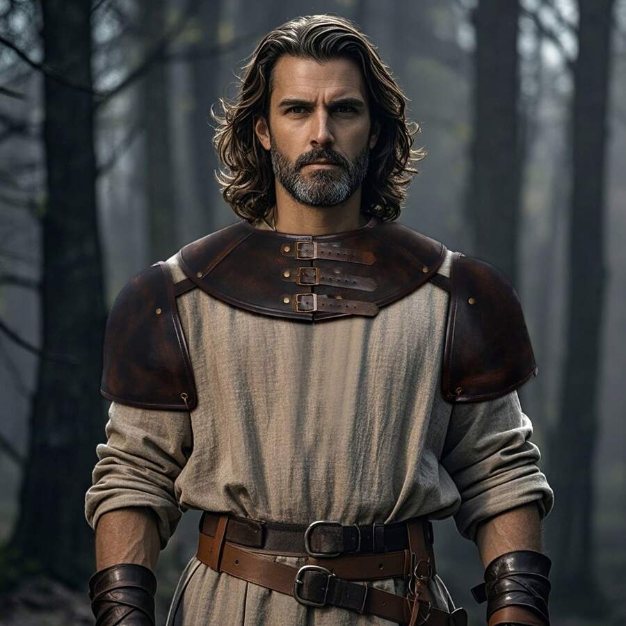 Steampunk Shoulder Armor For Men Adjustable Faux PU Leather Shoulder ...