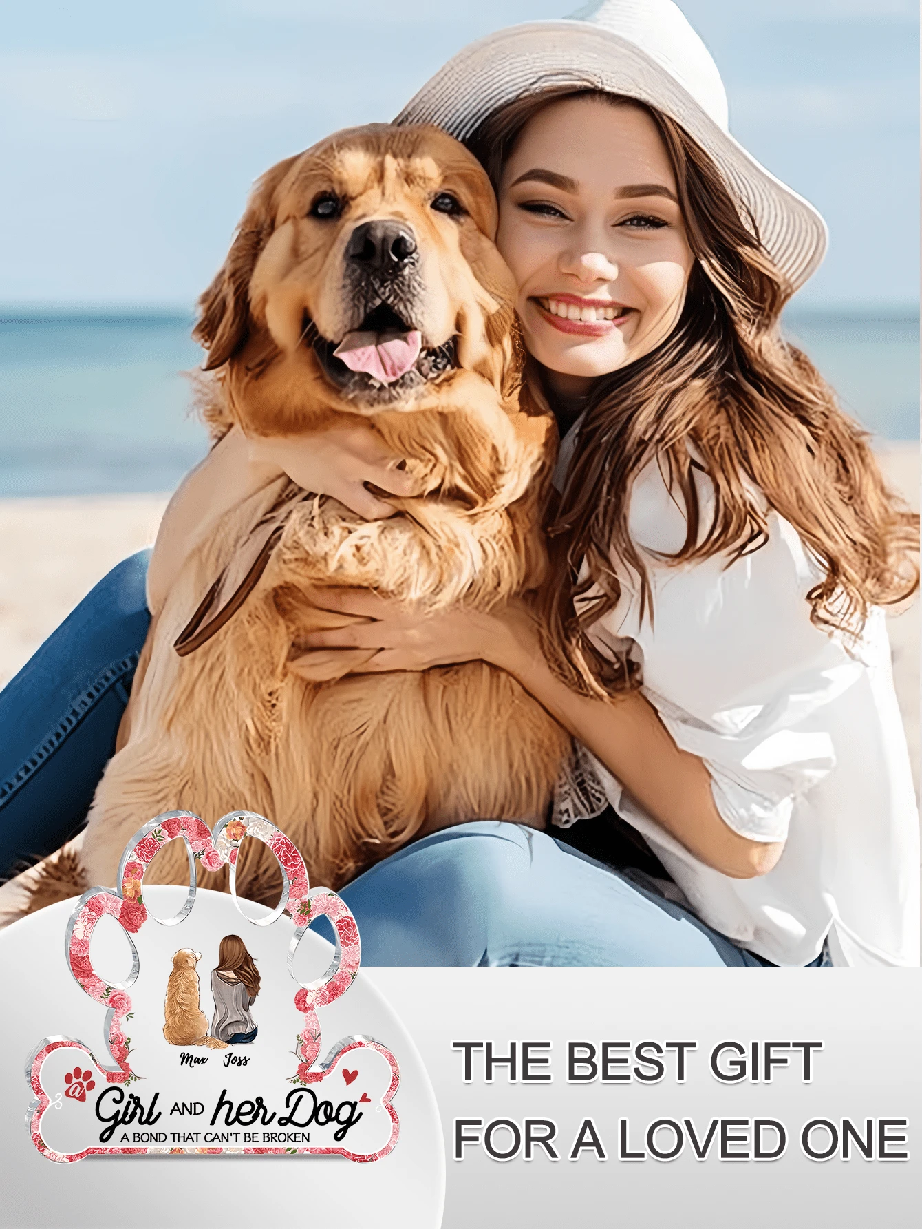 Personalized Pet Gift With Your Own Text For Pet Lovers,Custom Your Name&Pet's Name,Dog Lover ...