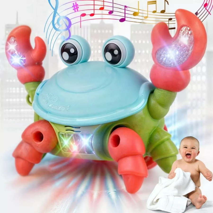 Kit Caranguejo Fujão e Patinho Dançarino Brinquedo Musical Dança Anda ...