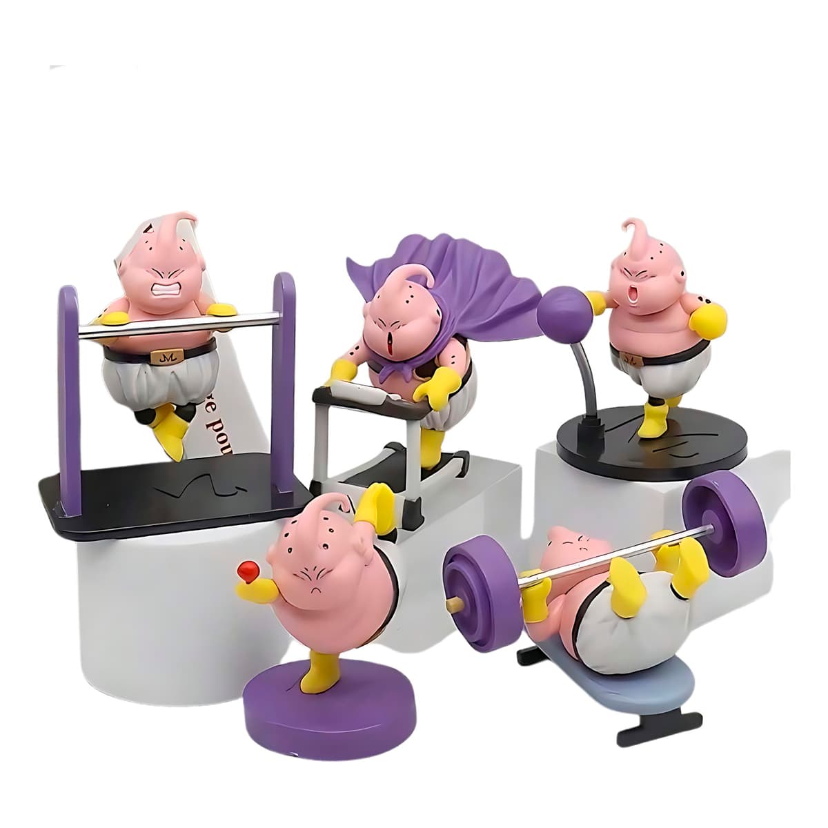 Set 5 Figuras Majin Buu Fitness Dragon Ball Boo Gym | Mode de Mujer ...