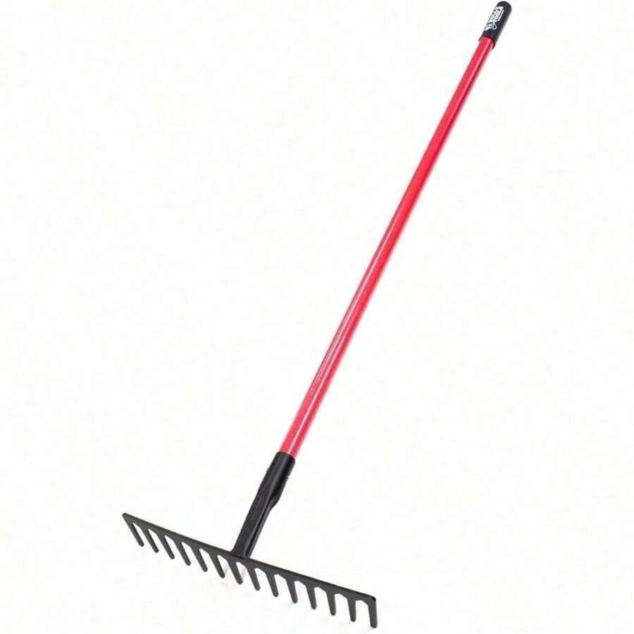 92311 16-Inch Level Head Rake With Fiber Glass Handle And 14 Steel Head ...