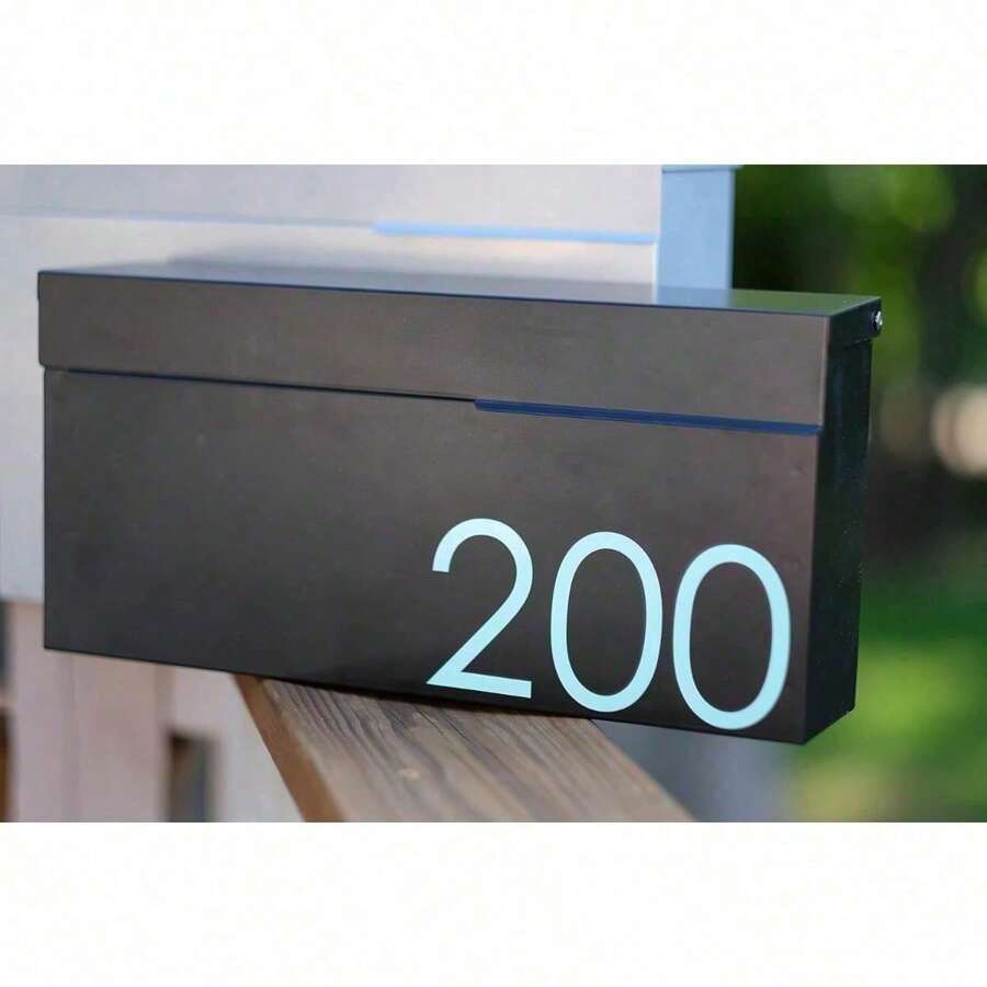 Wall Mounted Modern Mailbox - Wall Mounted Mailbox With Lock -Modern ...