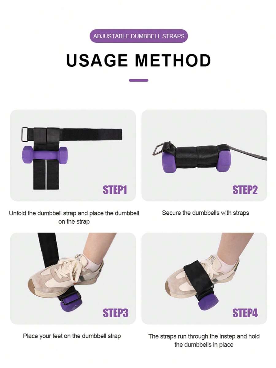 A Black Weight Lifting Dumbbell Strap With Adjustable Weight Ankle ...