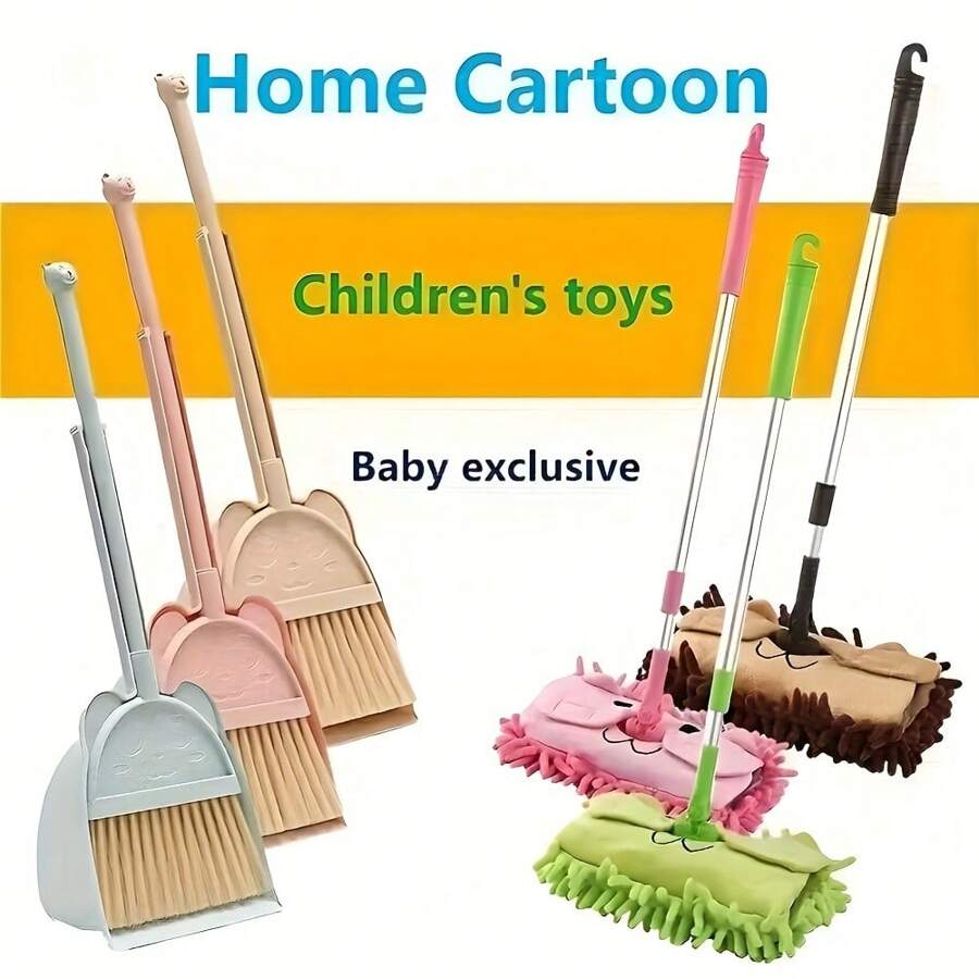 Latest A Set Of Adorable Mini Broom And Mop Kit, A Broom And Mop Set ...