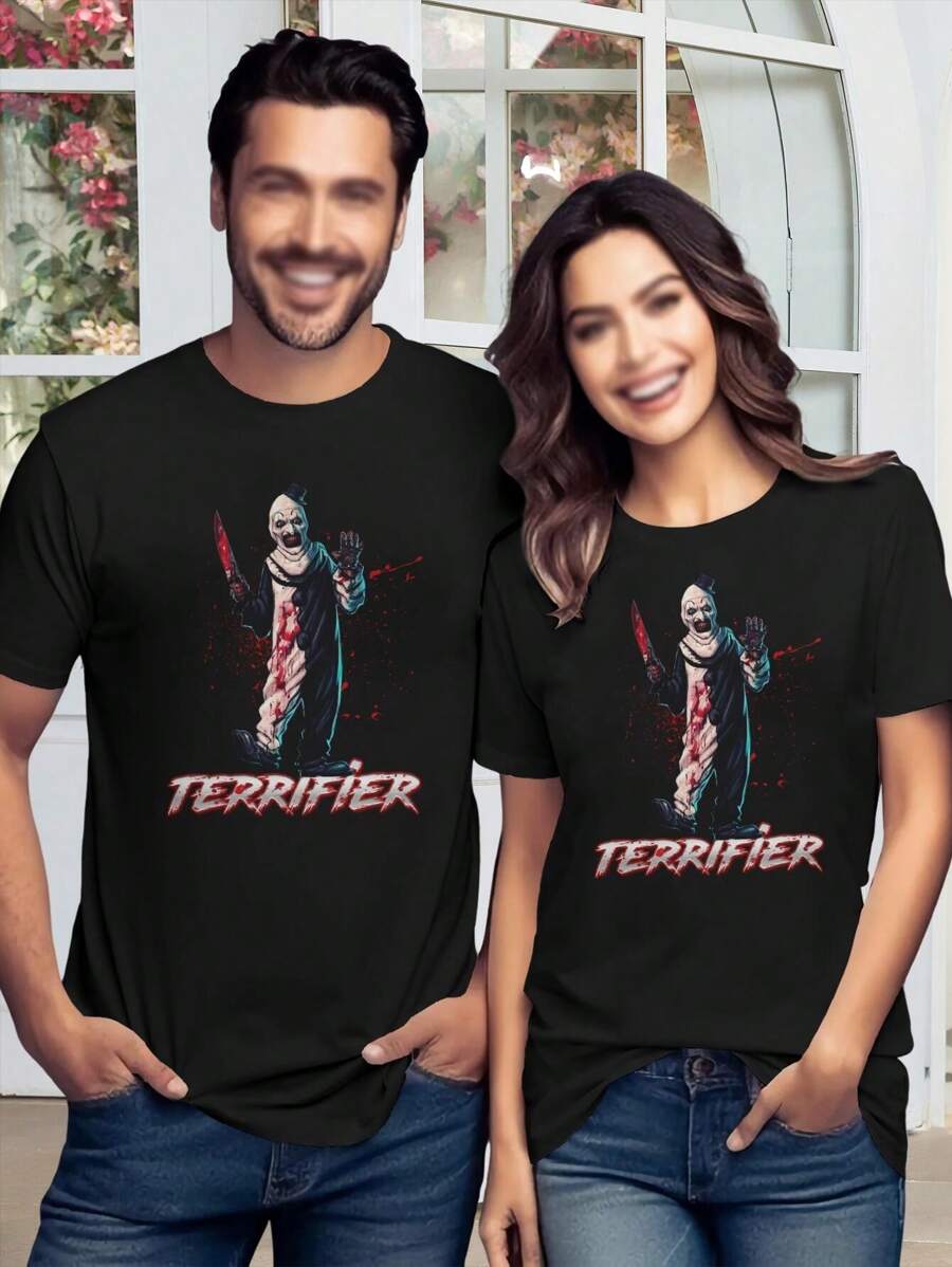 Valentine's Day Terrifier T-Shirt For Women Funny Cute Horror Graphic ...