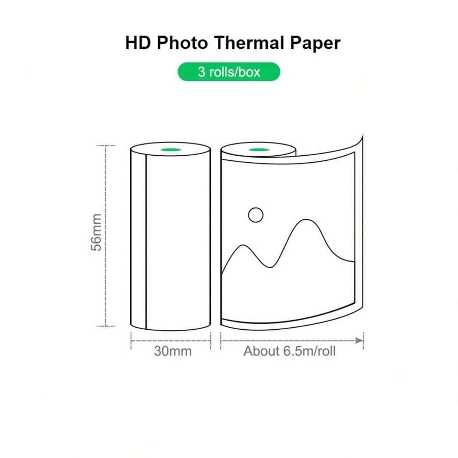 Mini Printer Thermal Papers Grayscale HD Photo Thermal Paper For ...