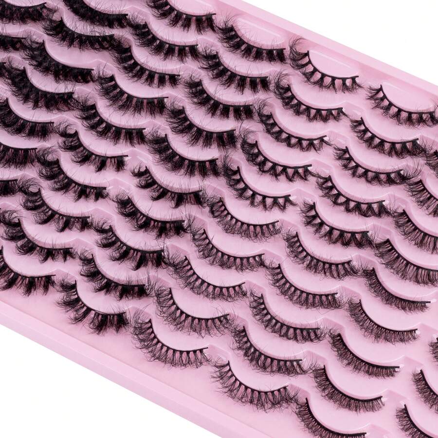 48 Pairs Wholesale Natural Looking False Eyelashes, Fluttery 3D Curled ...