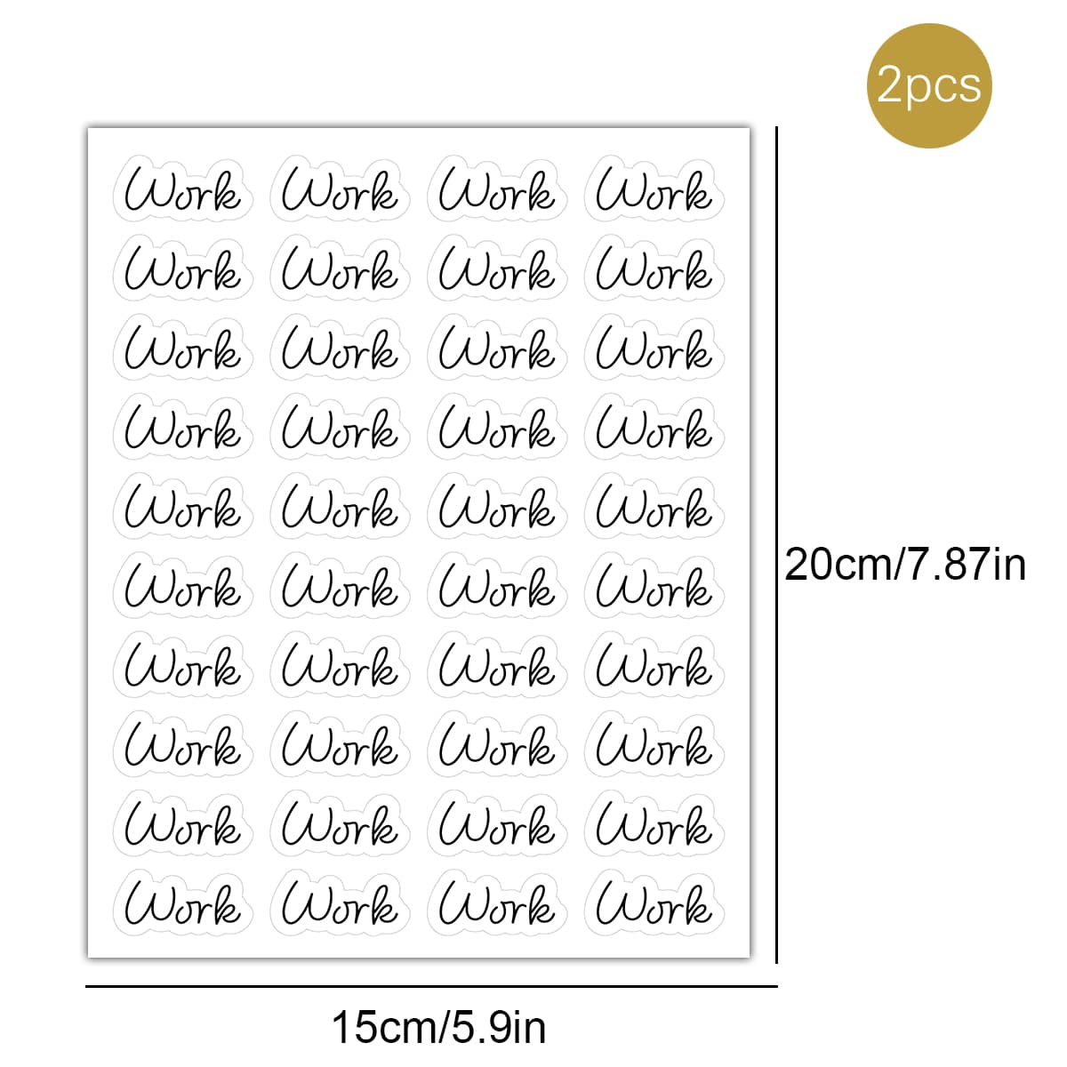 2 Pcs Work Planner Stickers, Planners Stickers For Calendars, And More ...