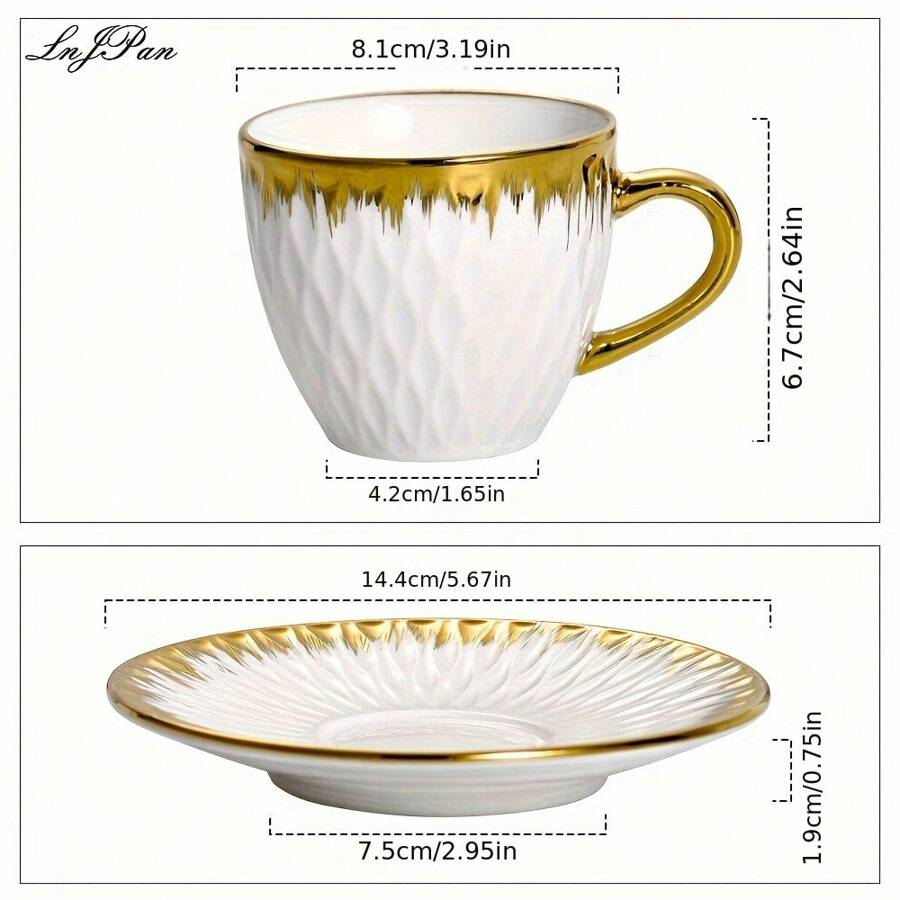 Tea Cups And Saucers Set Of 6, Tea Cups And Saucers Set With Gold Trim ...