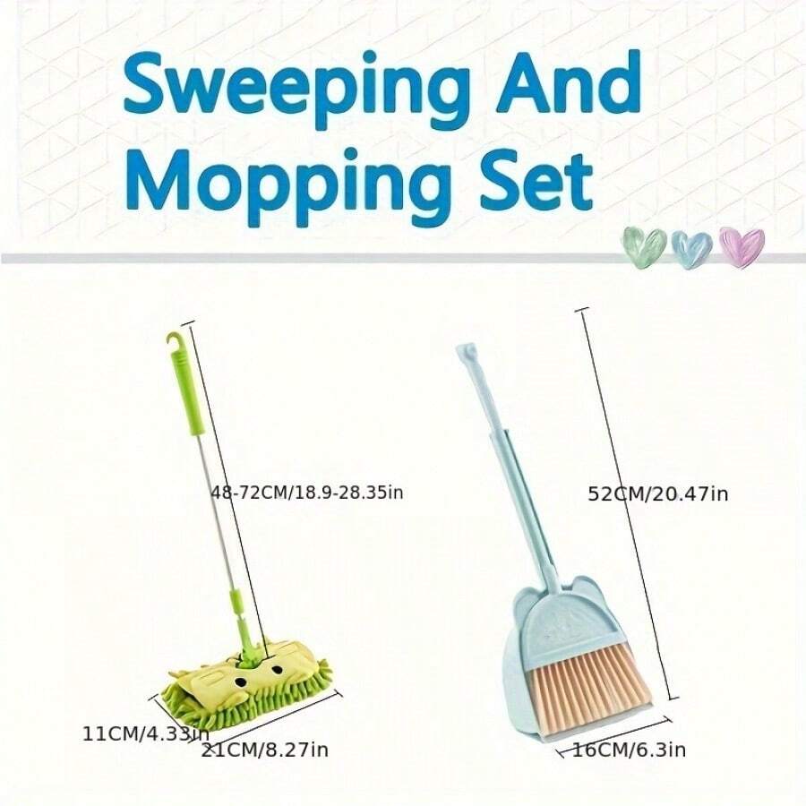 Latest A Set Of Adorable Mini Broom And Mop Kit, A Broom And Mop Set ...