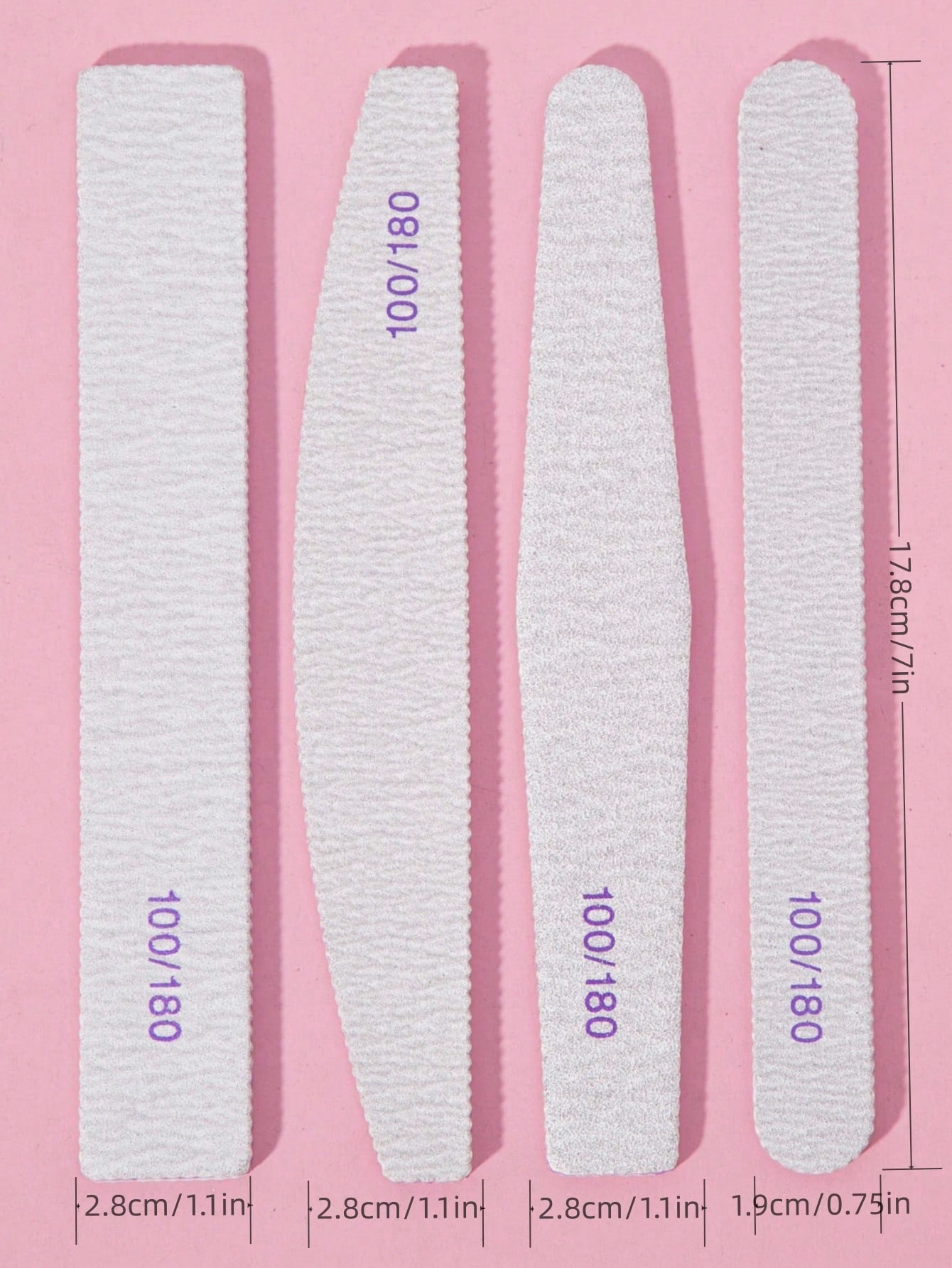 4/12/20PCS,4 Different Nail Files And Buffers Set Of Emery Boards For ...