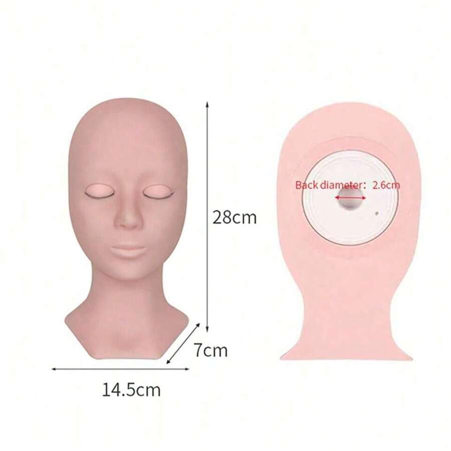 Eyelash Extension Training Head, Replaceable Eyelid Lash Extension ...