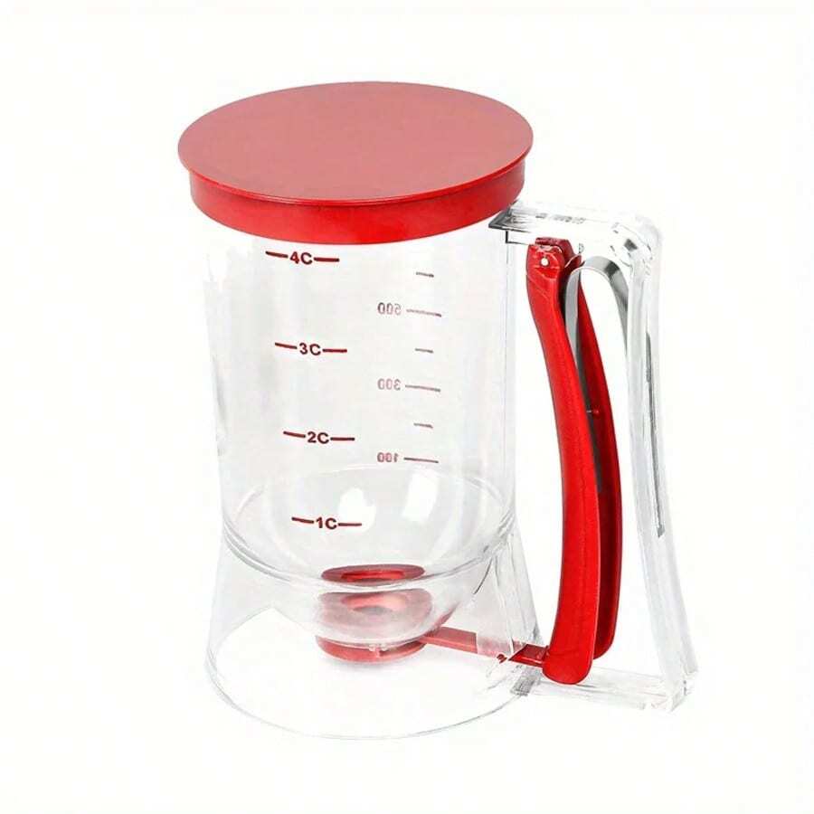 1 Pcs 900ml Batter Dispenser Hand-Held Graduated Funnel Pastry Dough ...