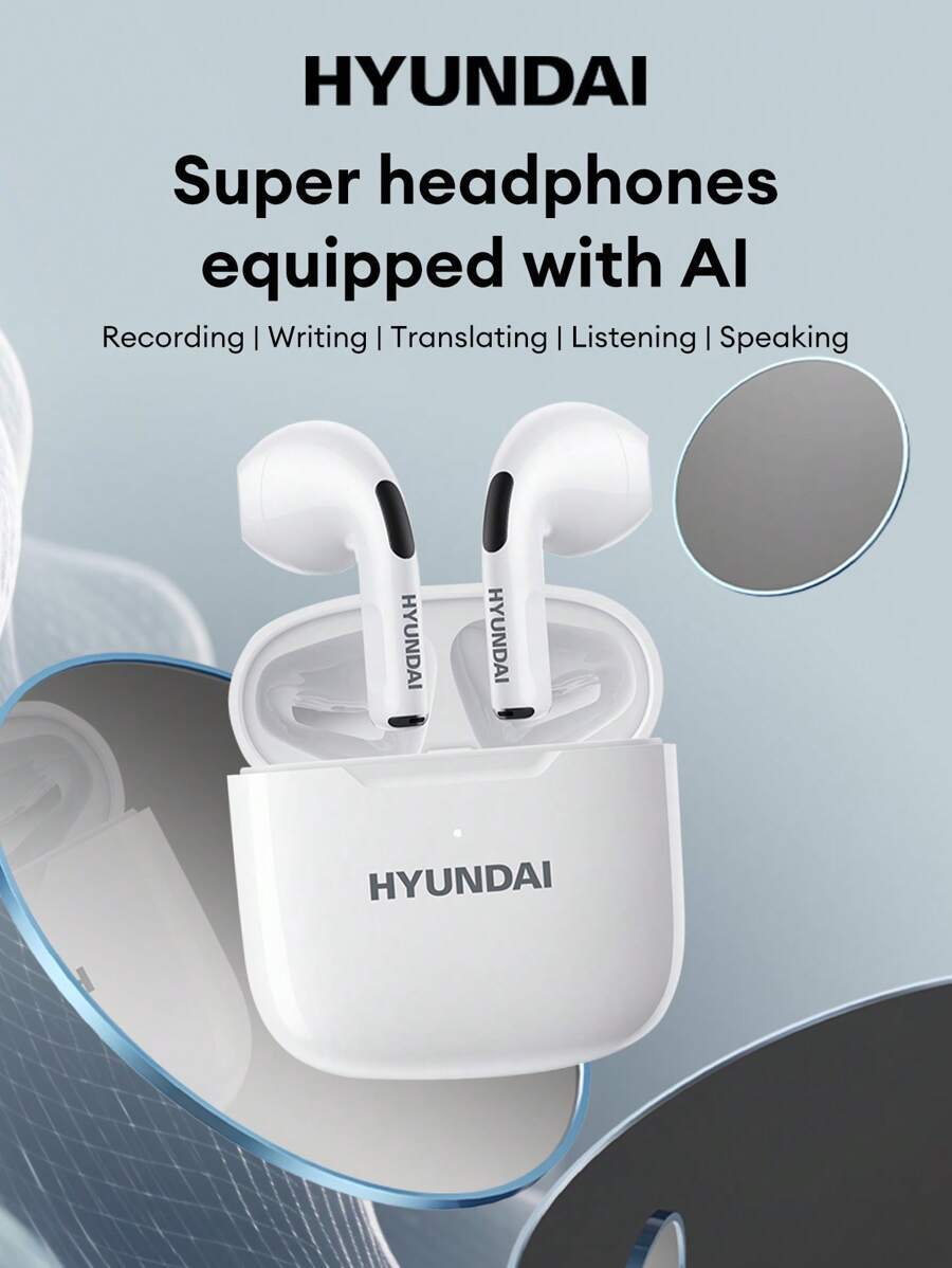 HYUNDAI Auricolari intelligenti Bluetooth HYUNDAI HY-T02 bianchi con ...