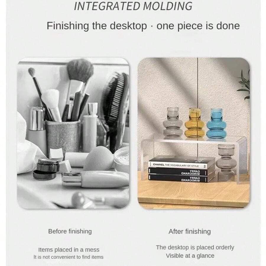 Clear Acrylic Shelf Desktop Display Cabinet Baffle Wardrobe ...