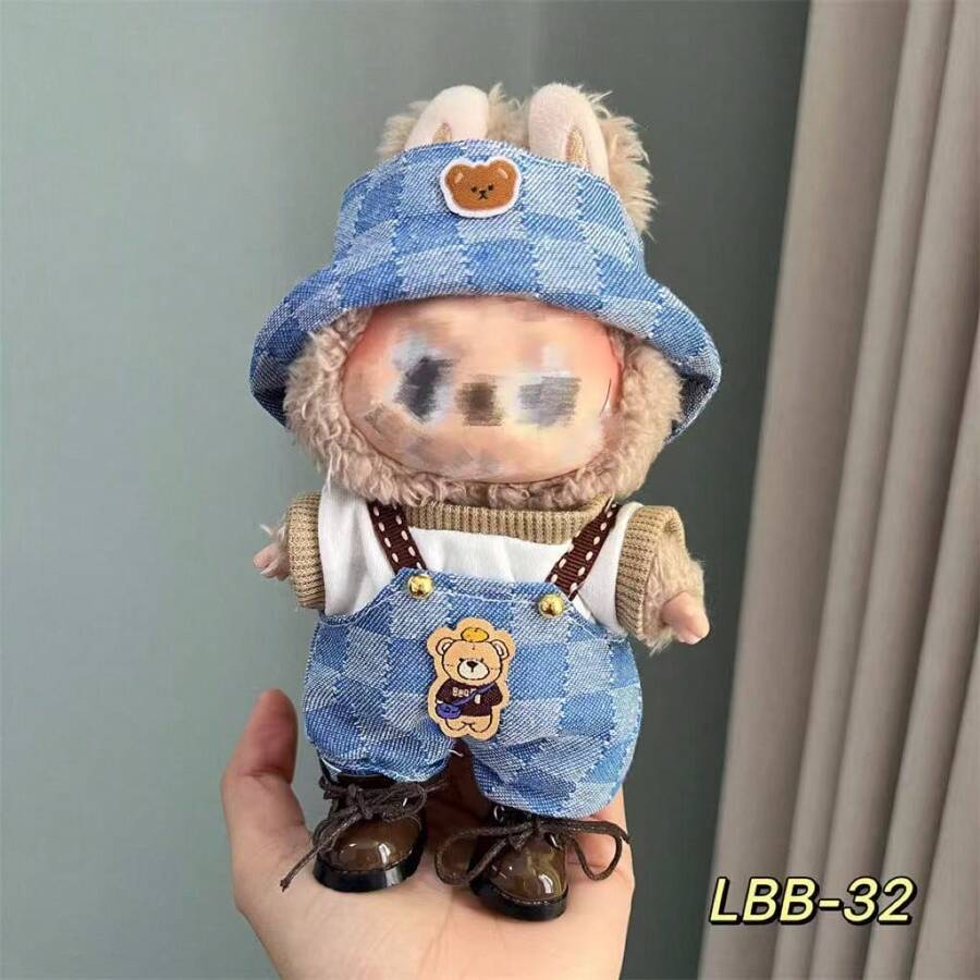 Labubu Plush Doll 17cm Clothing Set For 1st And 2nd Generation Labubu ...