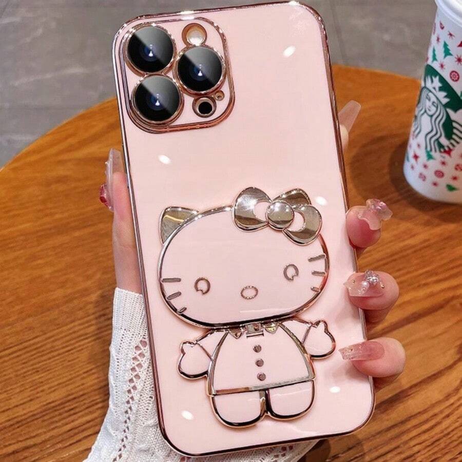Sanrio 3D Kitty Cat Invisible Makeup Mirror Stand All-Inclusive Anti ...