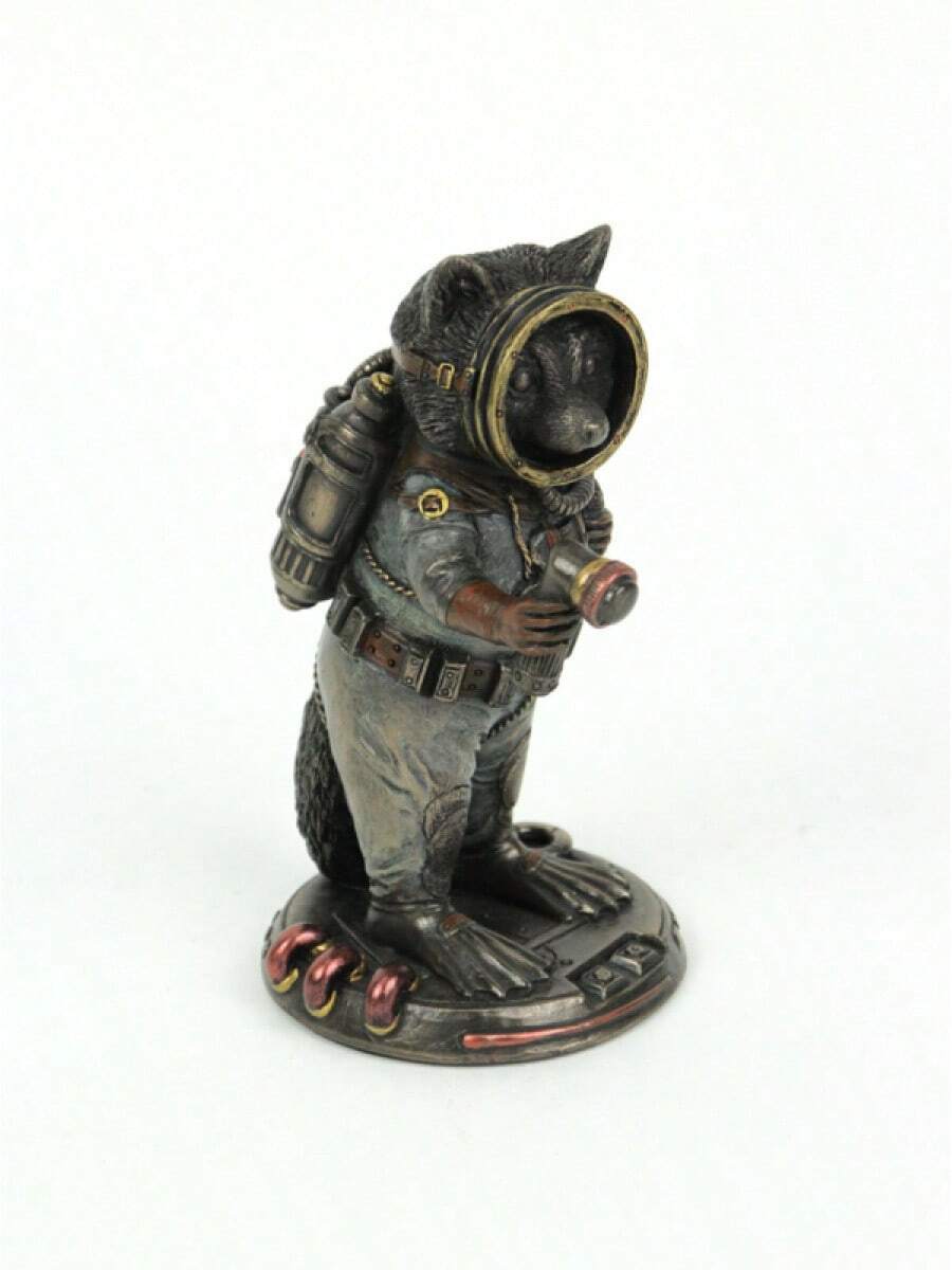Bronze Finished Frogman Cadet Navy Diver Raccoon Statue | SHEIN USA