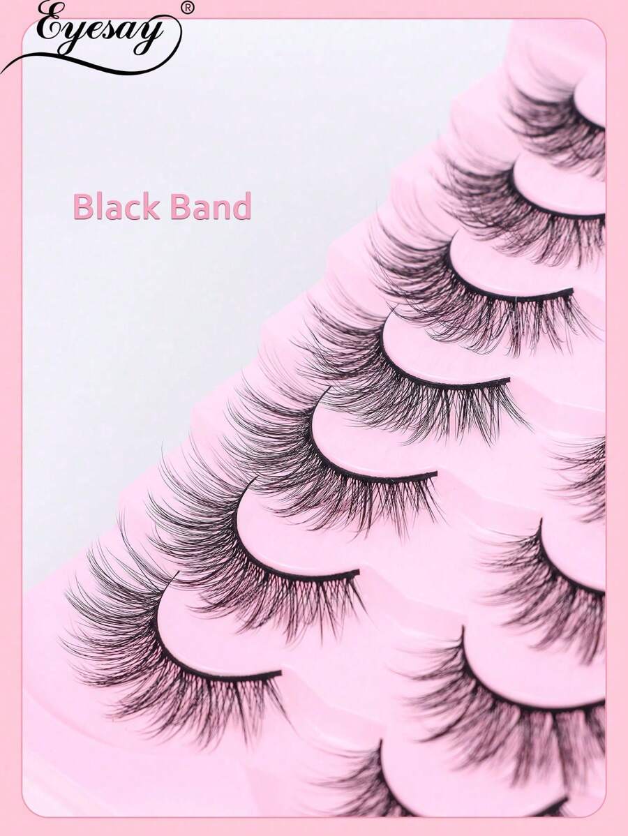 7Pairs Cat Eye Lashes Long Lashes Cat Eye Look Wispy Lashes Eye End ...