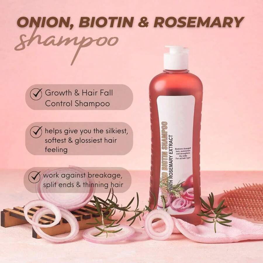Bottles Of Onion Biotin & Rosemary Shampoo & Conditioner Set ...