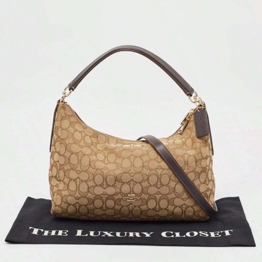 Coach Beige Signature Canvas East West Celeste Hobo | SHEIN South Africa