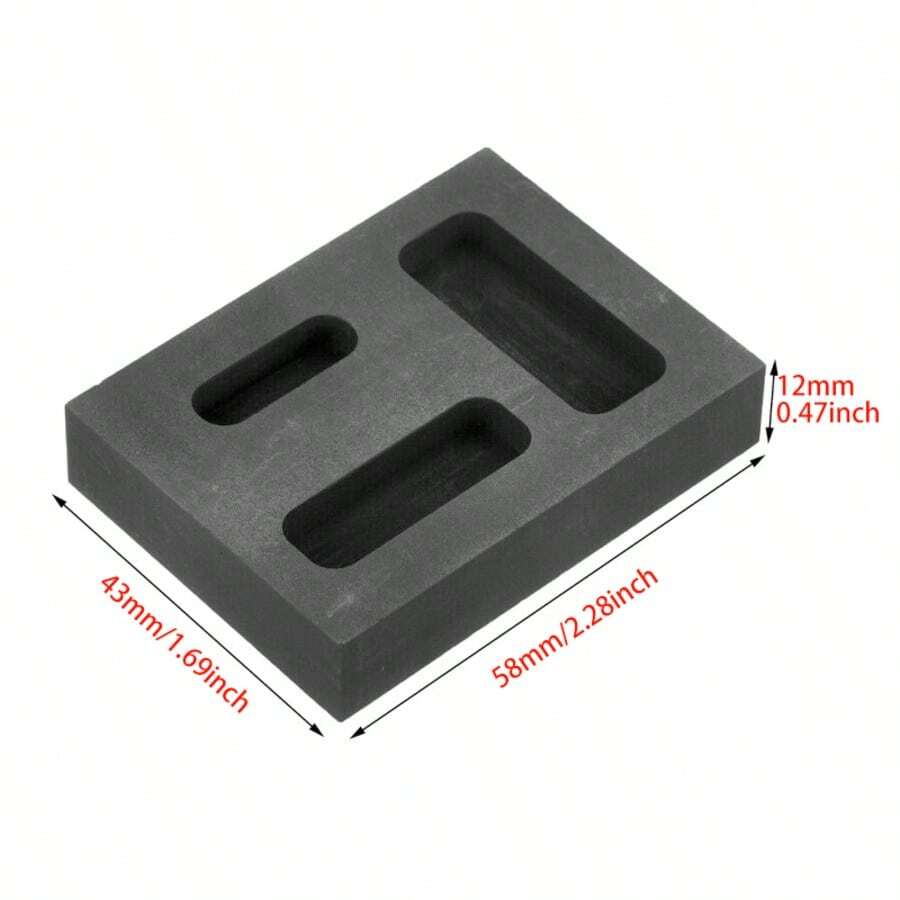 High Purity 3-Hole Graphite Ingot Mold For Melting And Refining Gold ...