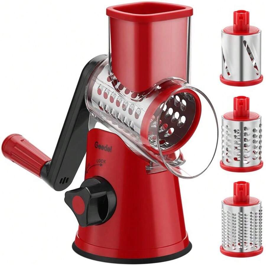 Geedel Rotary Cheese Grater, Dishwasher Safe Kitchen Utensils ...