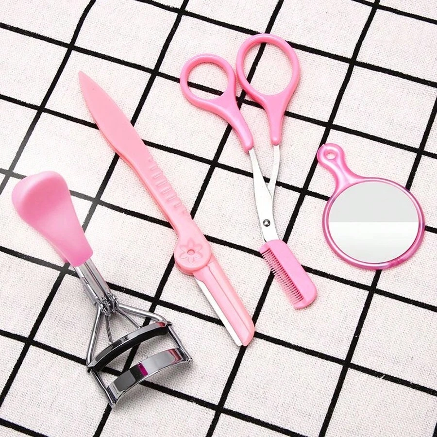 2-In-1 Eyelash Curler & Eyebrow Trimmer Set, Professional Eyebrow ...