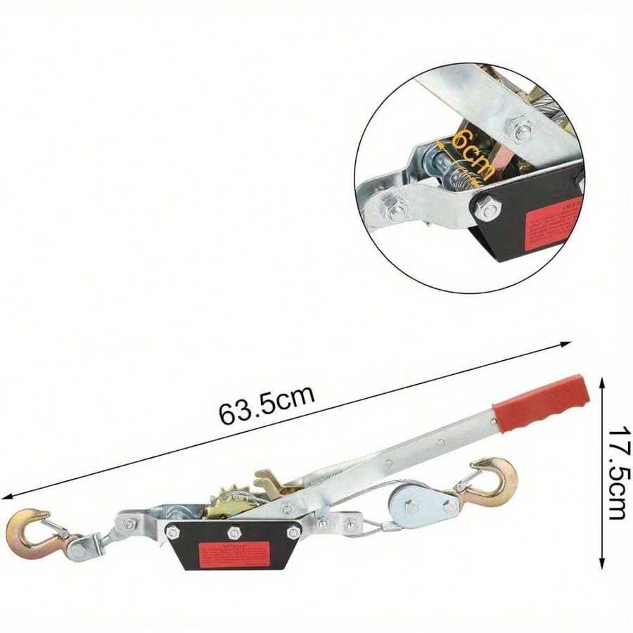 2 Ton (4000lbs) Heavy Duty Cable Puller - Manual Hand Winch For ...