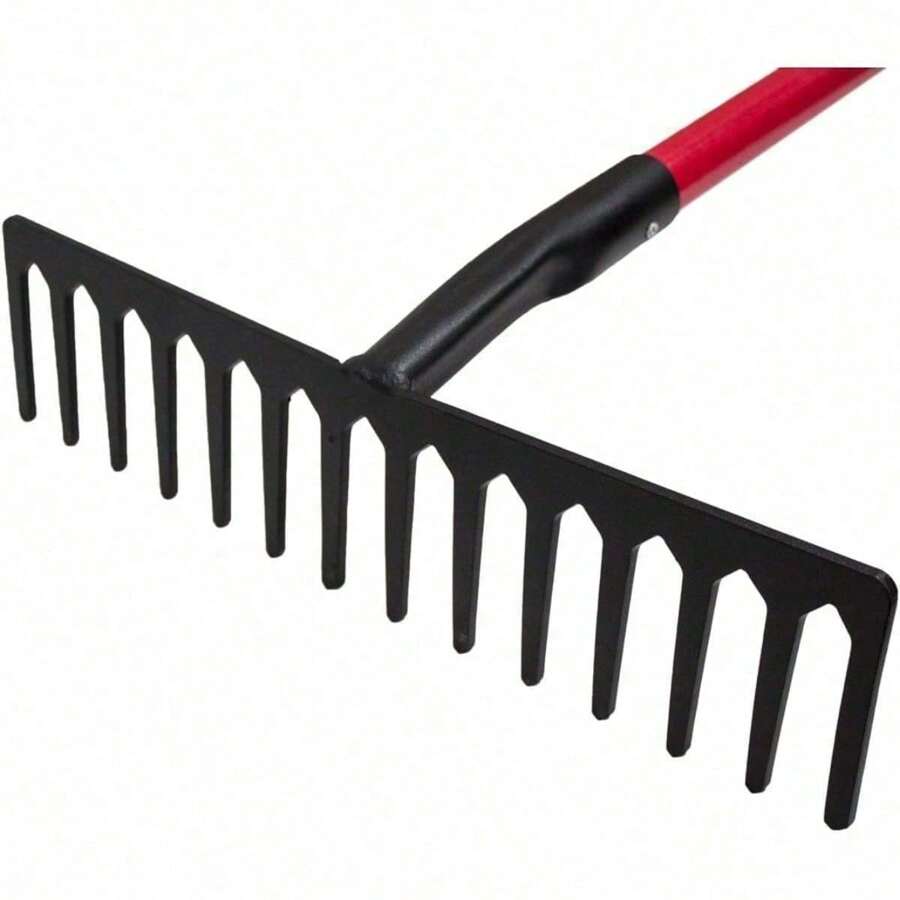 92311 16-Inch Level Head Rake With Fiber Glass Handle And 14 Steel Head ...