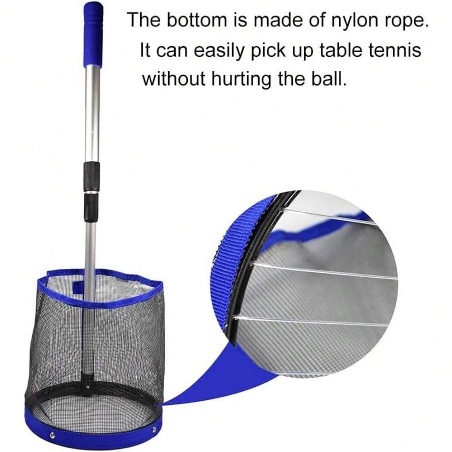 TNZMART Adjustable Ping Pong Ball Picker Portable Table Tennis ...
