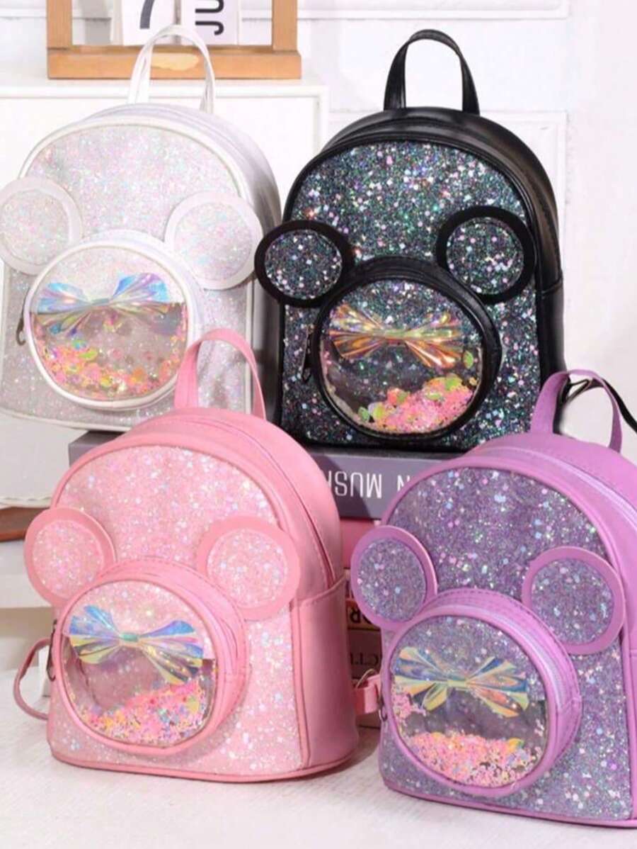 Disney Disney Disney's New Sequined Children's Bag C Ute Cartoon ...