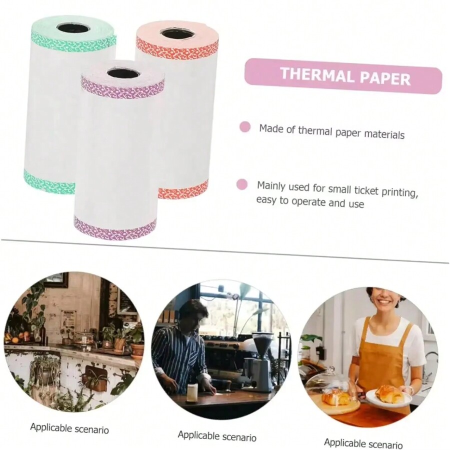 Color Edge Thermal Instant Camera Refill Print Paper Non-Adhesive ...