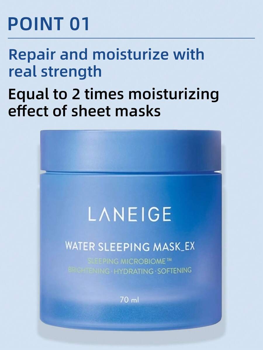 Laneige K-Beauty 70ml Water Sleeping Mask , Overnight Mask, Squalane ...