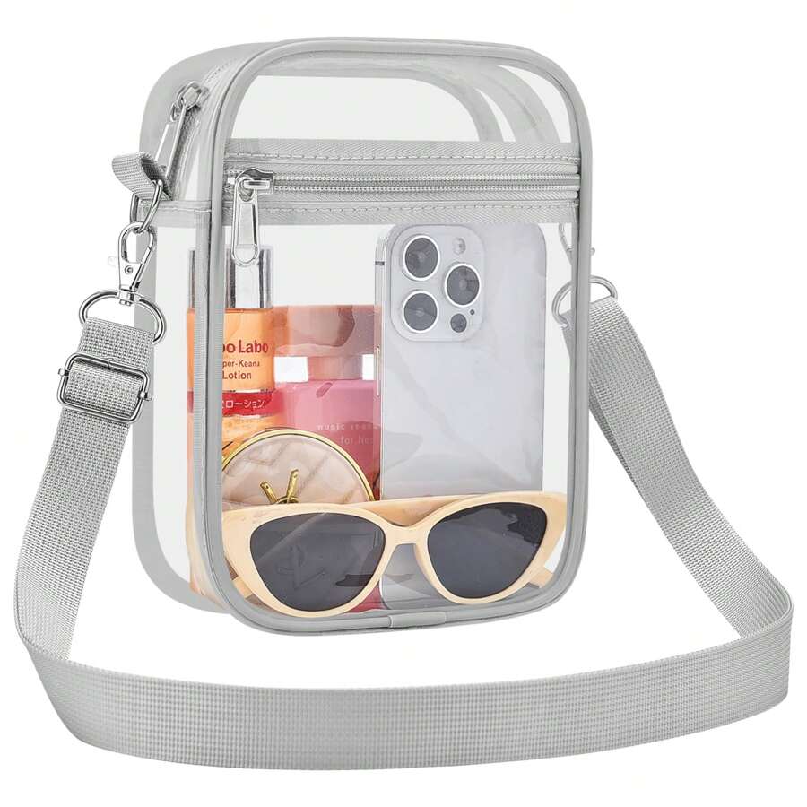 Sporting Clear Bag-Clear For Women Crossbody Messenger Bag For Concerts ...
