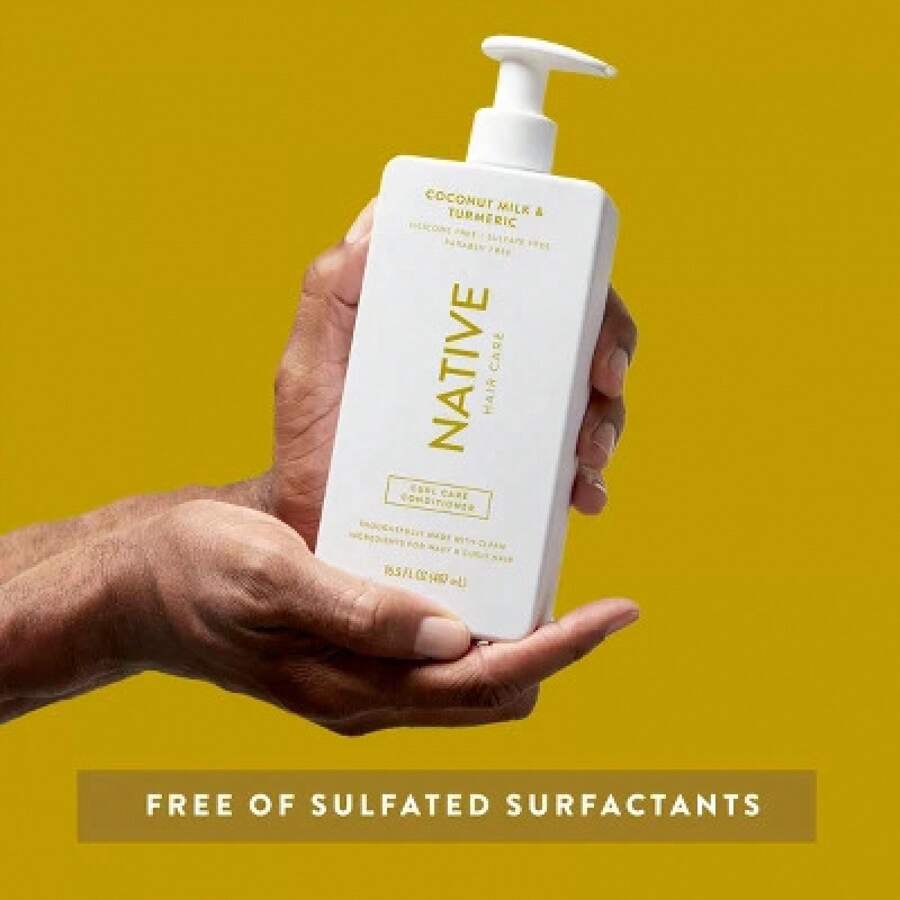 Native Coconut Milk & Turmeric Curl Care Conditioner Sulfate, Paraben ...